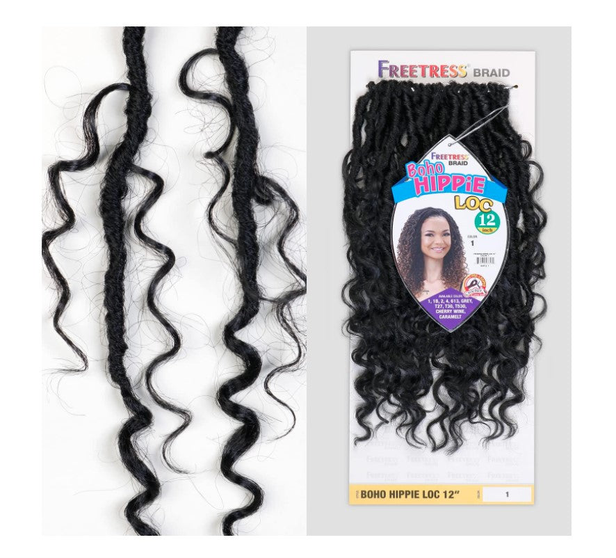 Freetress Synthetic Crochet Braid - Boho Hippie Loc (12 Inch) – HW Beauty