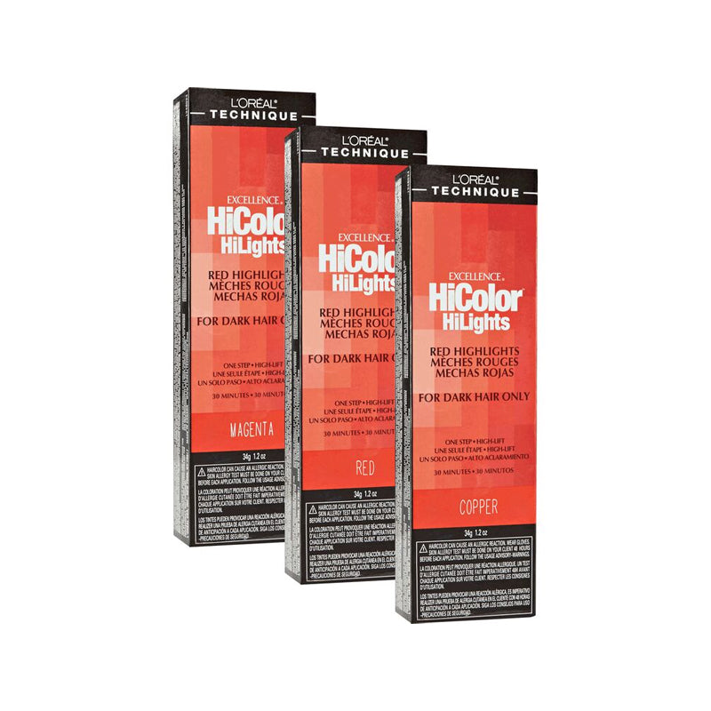 L'Oreal HiColor Red HiLights Permanent Creme Hair Color – HW Beauty